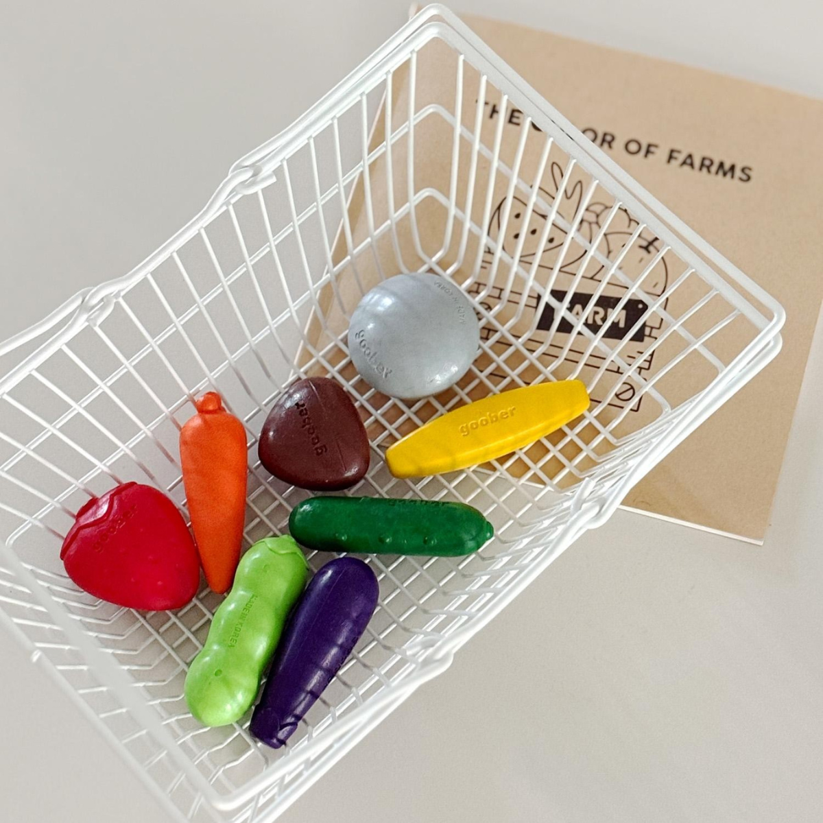 Goober Σετ Κραγιόν & Coloring Book Crayon Farm